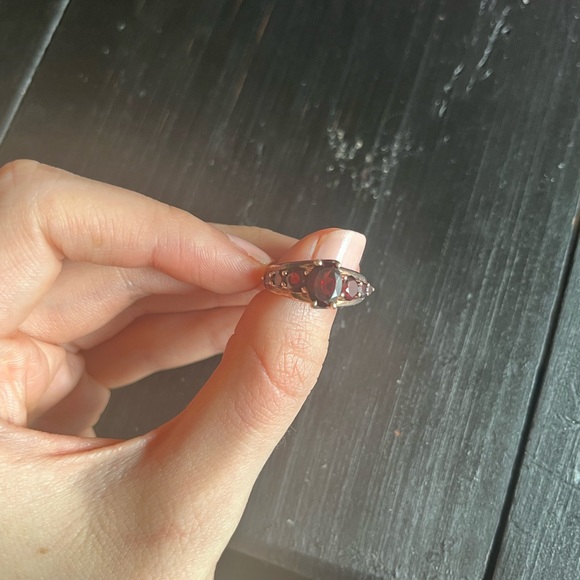 JTV | Jewelry | Rose Gold Plated Garnet Ring | Poshmark